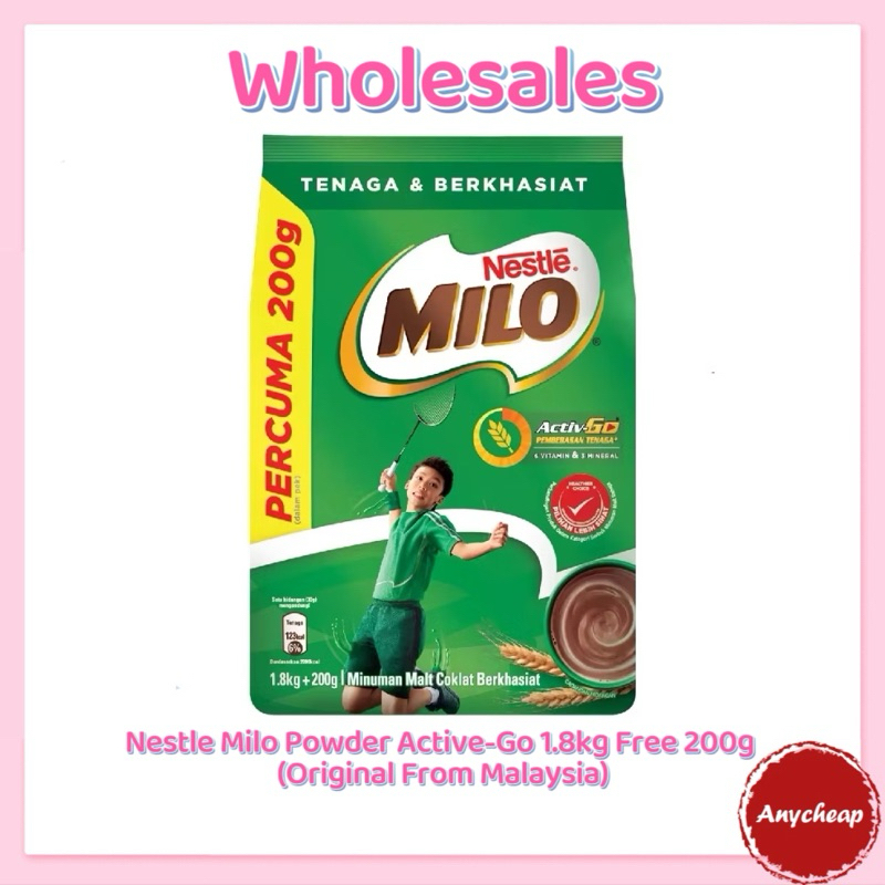 [$15 Each] Nestle Milo Powder Active-Go 2kg Milo milo (EXP: 03/2026 ...