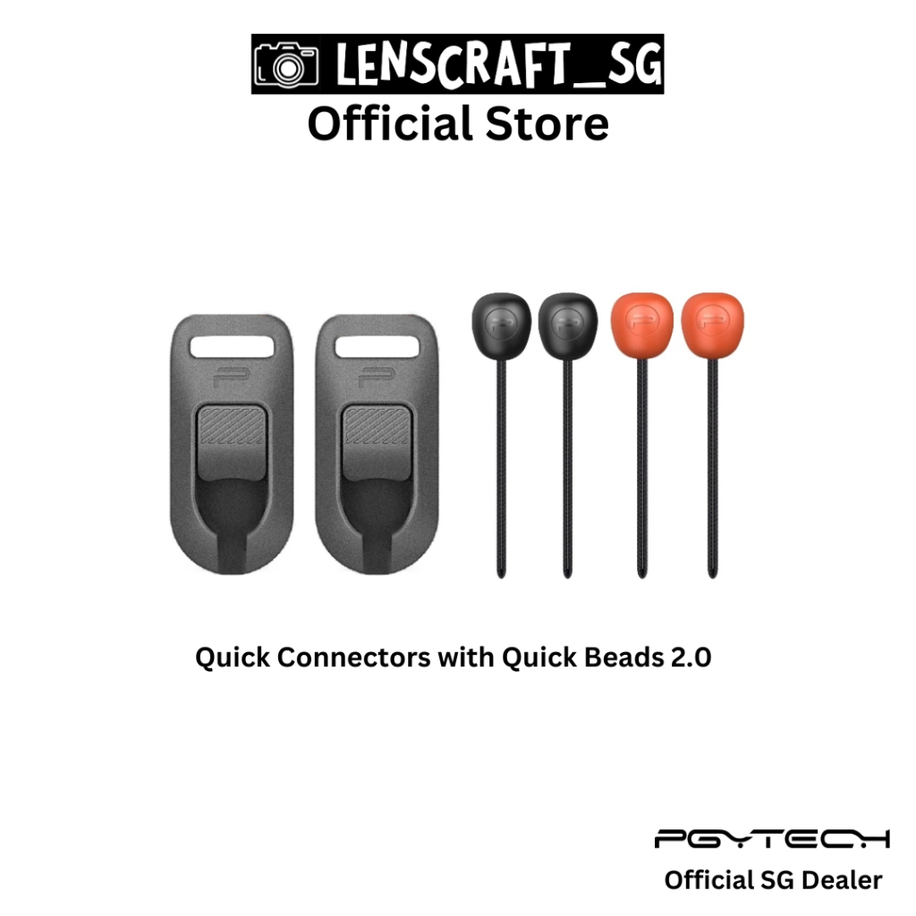 PGYTECH Quick Connectors with Quick Beads 2.0 For Camera Strap | Shopee ...