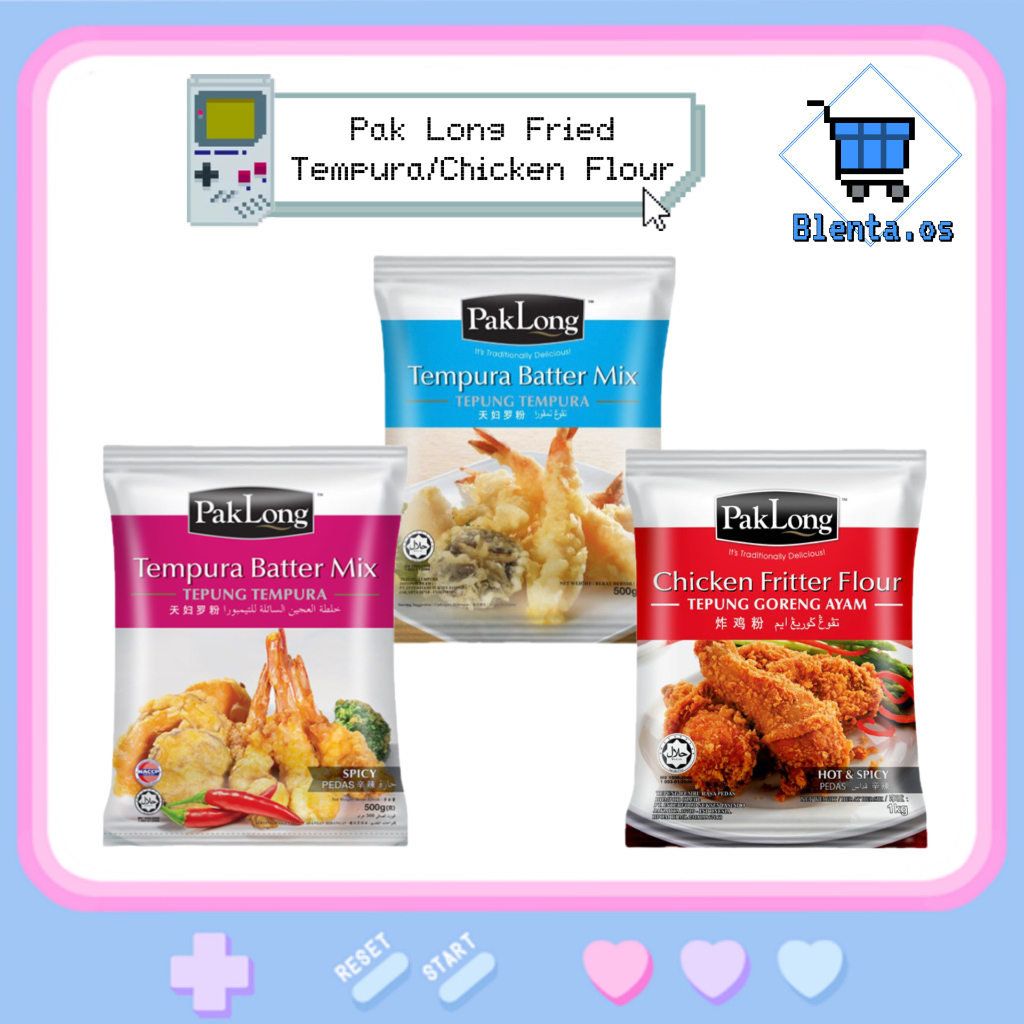 Pak Long Tempura Batter Mix (Original,Spicy)500g/Chicken Fritter Flour ...