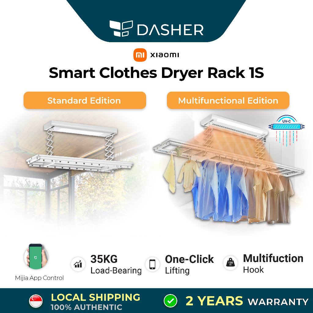 【2 YEAR WARRANTY】Xiaomi Mijia Smart Intelligent Clothes Dryer 1S Smart ...