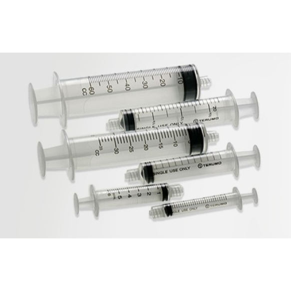 TERUMO Syringe w/o Needle, 1ml,3ml, 5ml, 10ml, 20ml, 50ml (Luer Lock/Luer Slip/Eccentric Tip ...