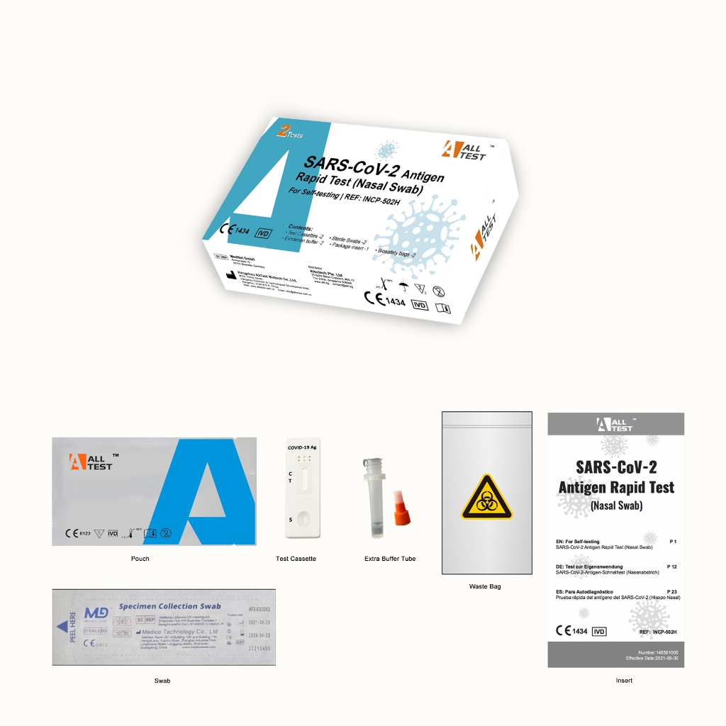 [Exp: May 2026] Alltest COVID-19 ART Antigen Rapid Test Kit (2 tests ...