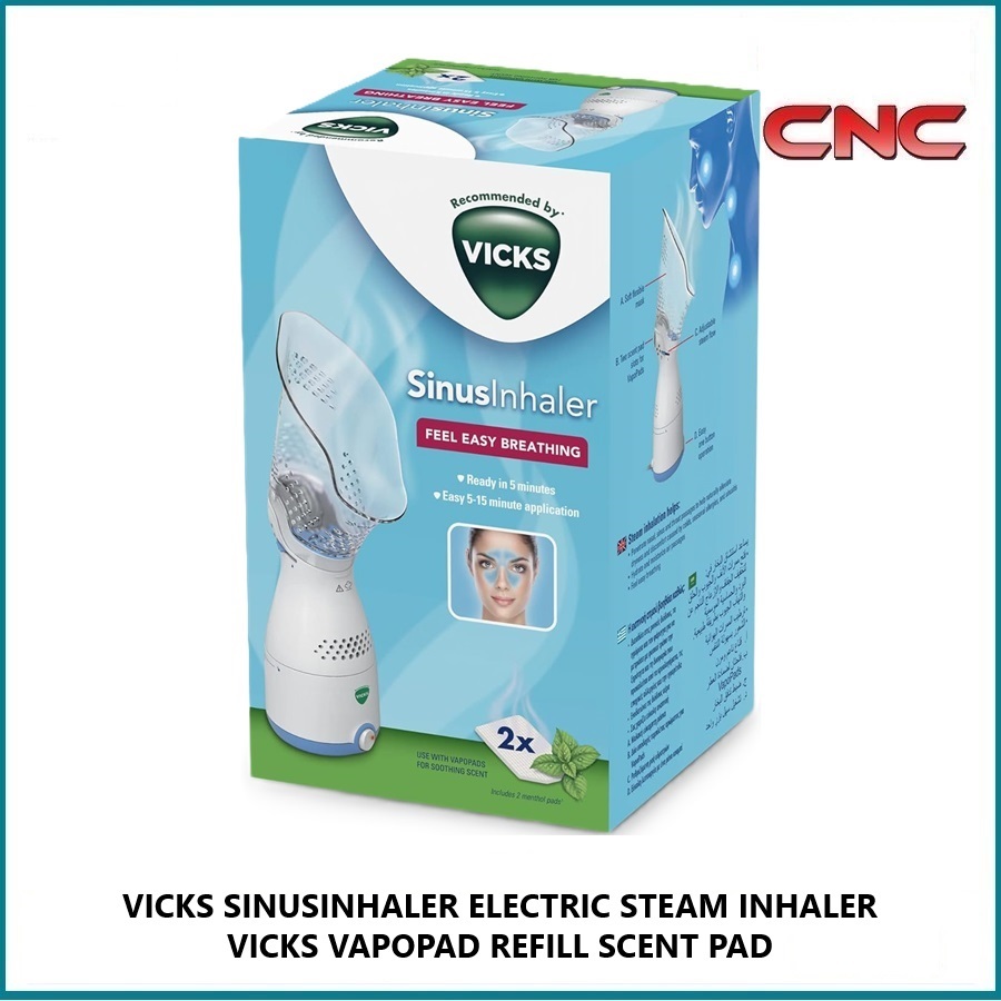 Vicks Sinus Inhaler Steam Vapour Inhaler with 2 VapoPads Menthol Help ...