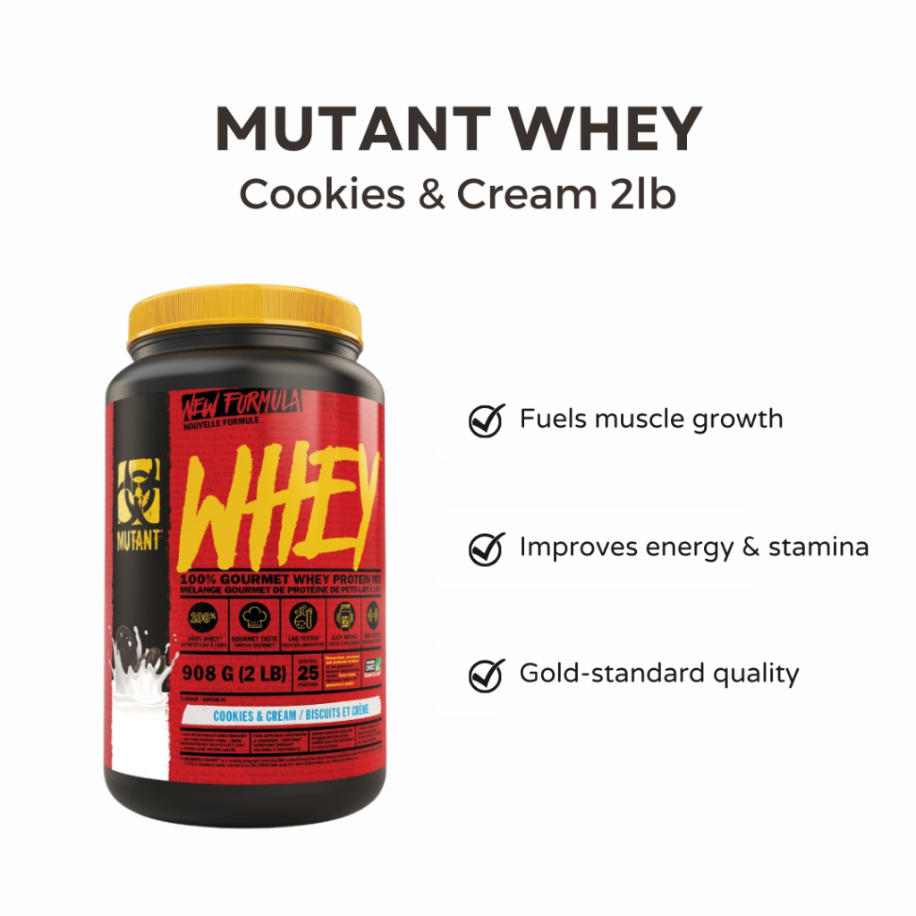 Mutant WHEY - 100% Whey Protein, added Digestive Enzymes help Build ...