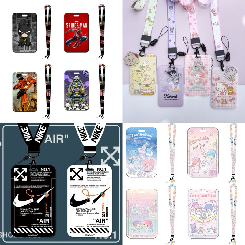 SG STOCK Cute Student Card Holder Card Cover Lanyard Hanging Student ...