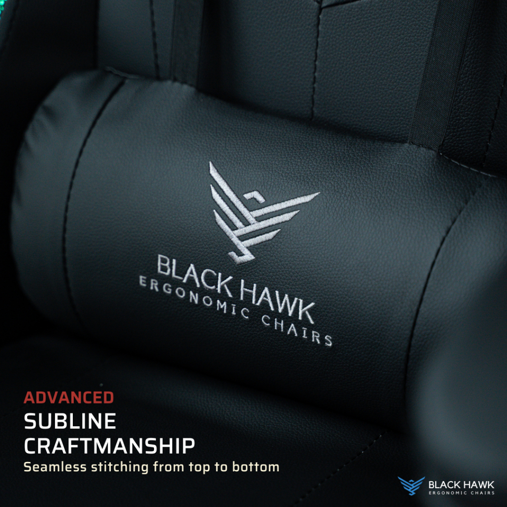 🦅 (𝐒𝐆 𝐒𝐓𝐎𝐂𝐊) Black Hawk RGB Gaming Chair / Gaming Chair / Computer ...