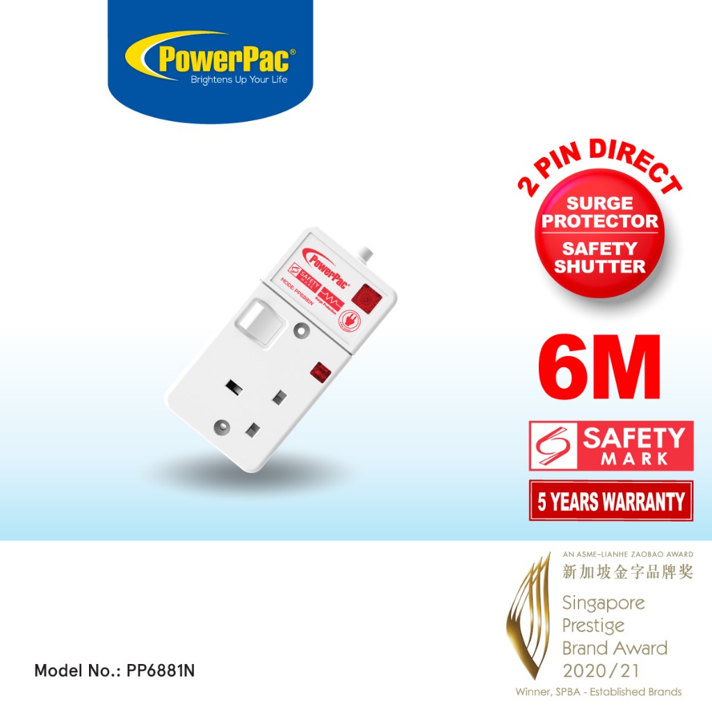 PowerPac Extension Socket Extension Cord, Power Cord, Power Extension 1 ...