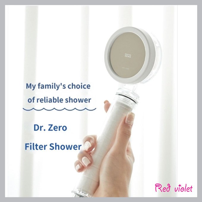 Dr Zero 5 Layer Filtering Shower Head Water Pressure Increase Water Saving Shower Shopee 