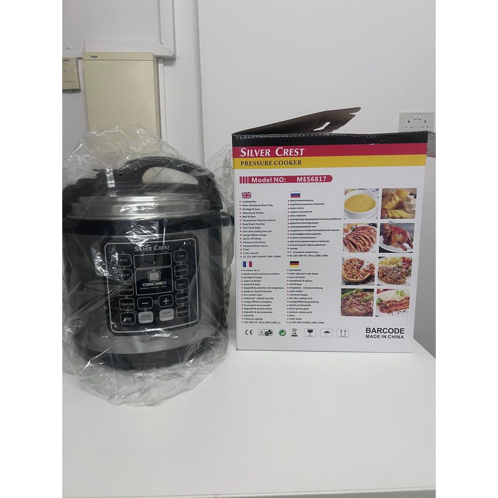 Mutli Function 6L Non -sticky Silver Crest Electric pressure cooker ...