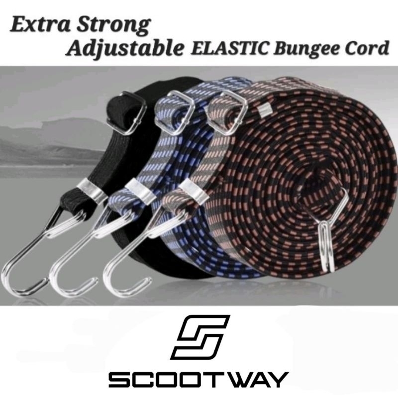 Extra Strong Adjustable 3cm Wide Elastic Bungee Cord Shopee Singapore