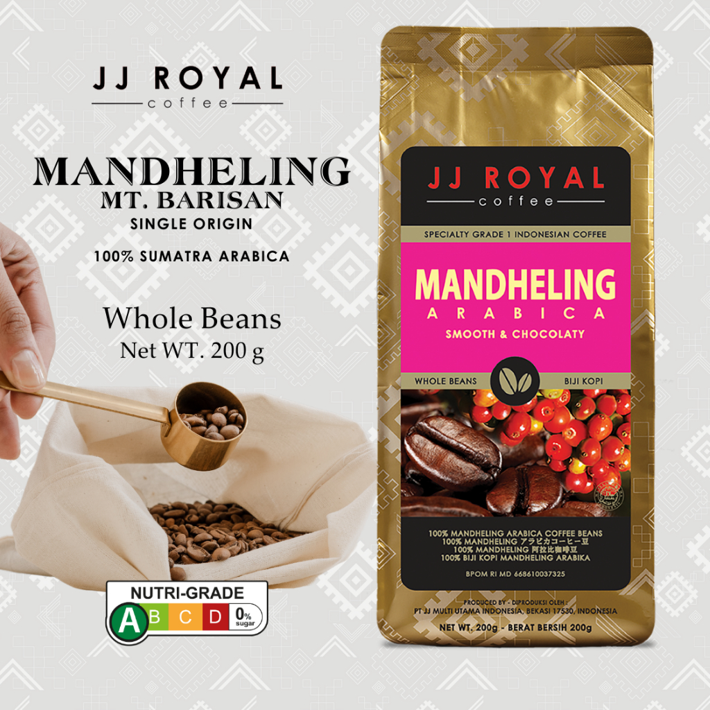 JJ Royal Coffee | Mandheling 100% Single Origin Sumatra Arabica Coffee ...