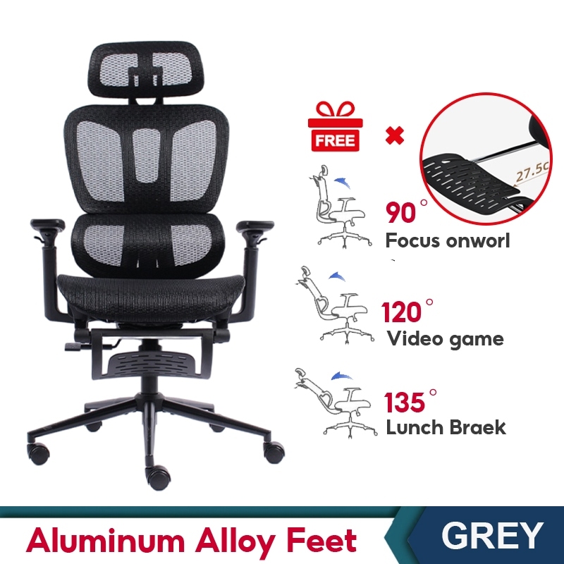 Ergonomic continued office chair shopee