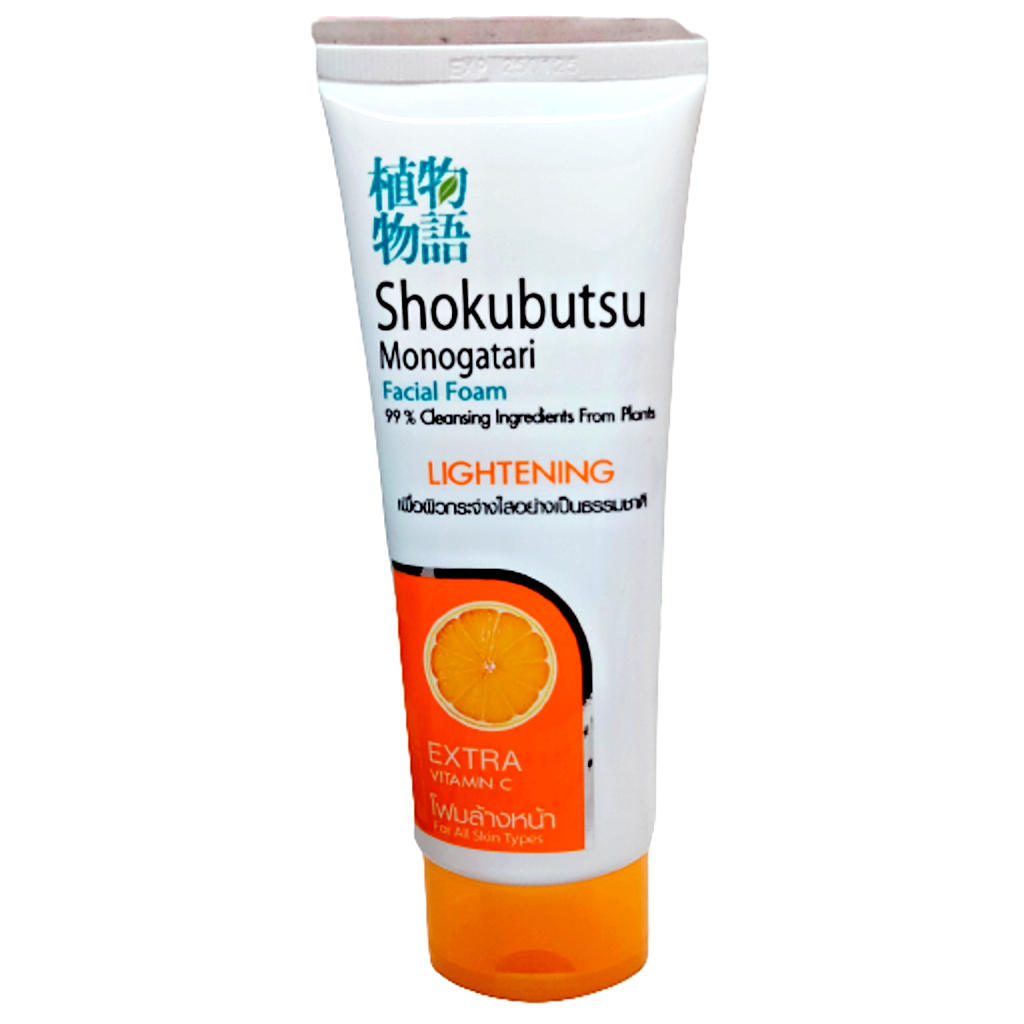 Shokubutsu Monogatari Facial Foam Lightening with Extra Vitamin C - 100 ...