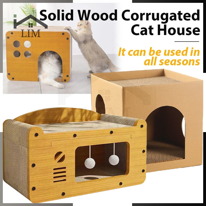 Cat House Scratch Board Cat Nest Plus-Sized Wear-Resistant Paw Cat ...