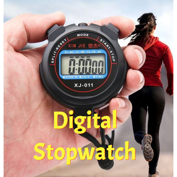 Digital Stopwatch Timer Sports Watch Competition Exercise Running Track ...