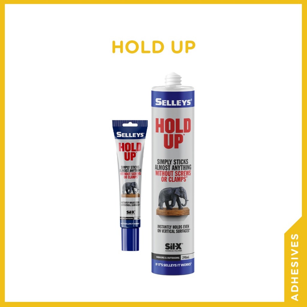 Selleys Hold Up Advance Polymer Adhesives & Glue (Indoors & Outdoors ...