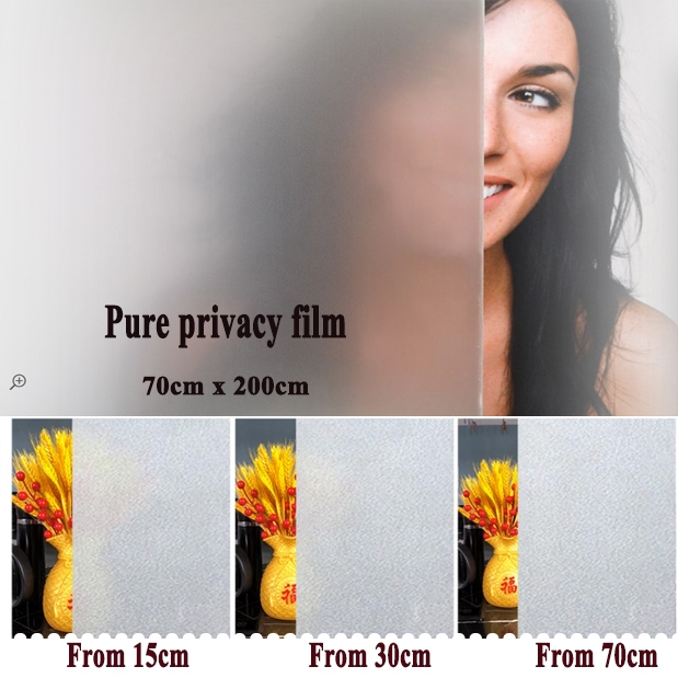 60(90)cm X 100cm Waterproof Frosted Privacy Bathroom Window Glass Film Stickers PVC Self ...