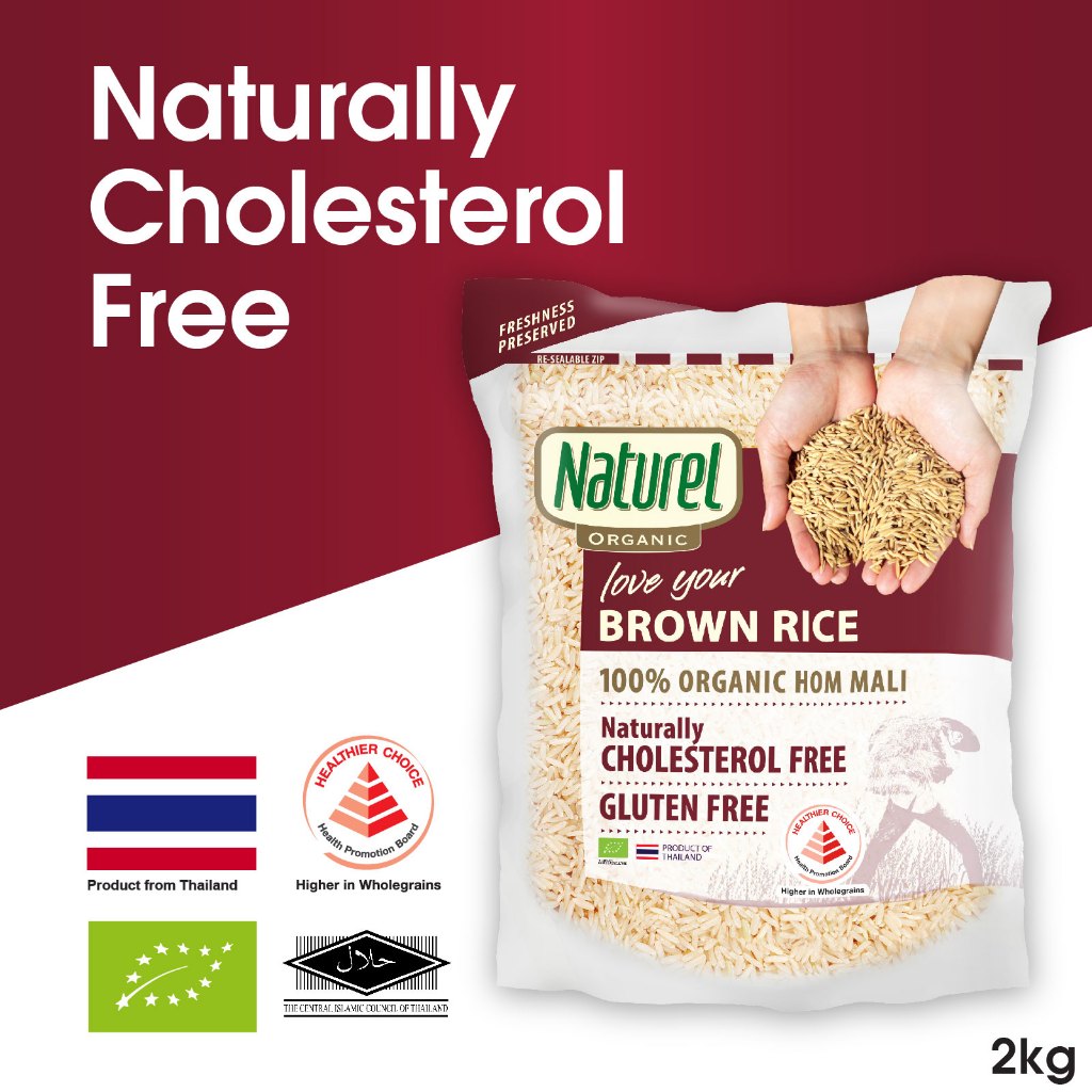 Naturel Organic Brown Rice, 2kg | Shopee Singapore