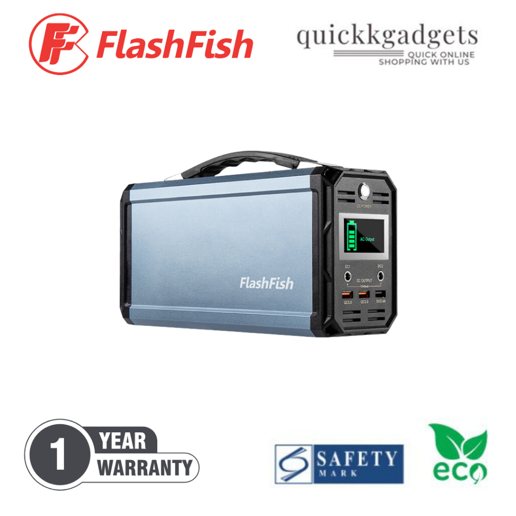 FlashFish G300 Portable Power Station (Solar/Emergency/Outdoor) | 220V ...