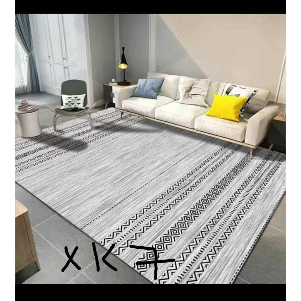 140x200cm Modern Geometric Pattern Carpet Rug Living Room Bedroom Floor ...