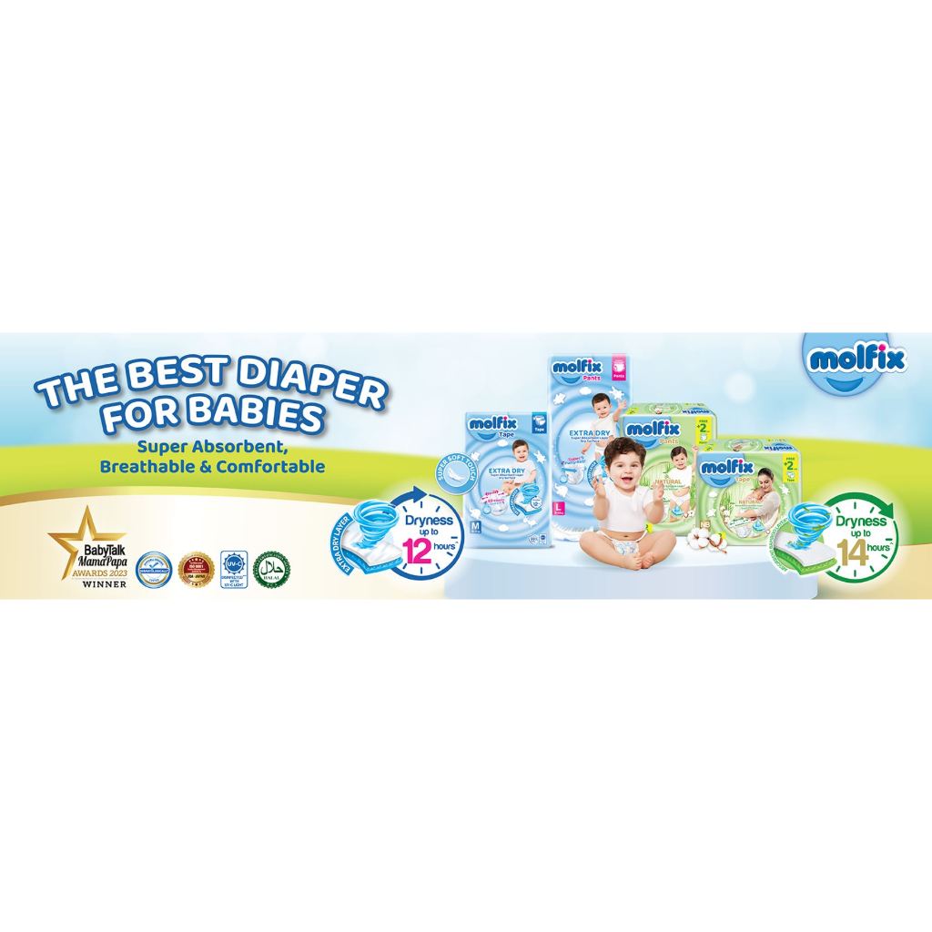 Molfix Extra Dry Pants - S66 / M58 / L48 / XL42 / XXL36 (1 Pack ...