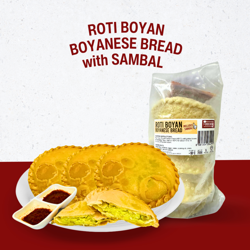 Roti Boyan / Boyanese Bread 700g (Large size) with Sambal Pack Halal ...