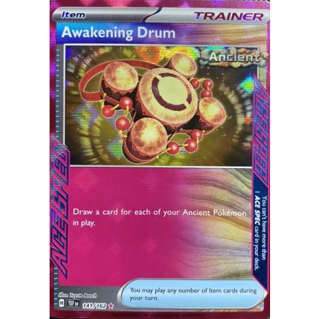 English Pokemon Awakening Drum - 141/162 - Ace Rare Scarlet & Violet ...