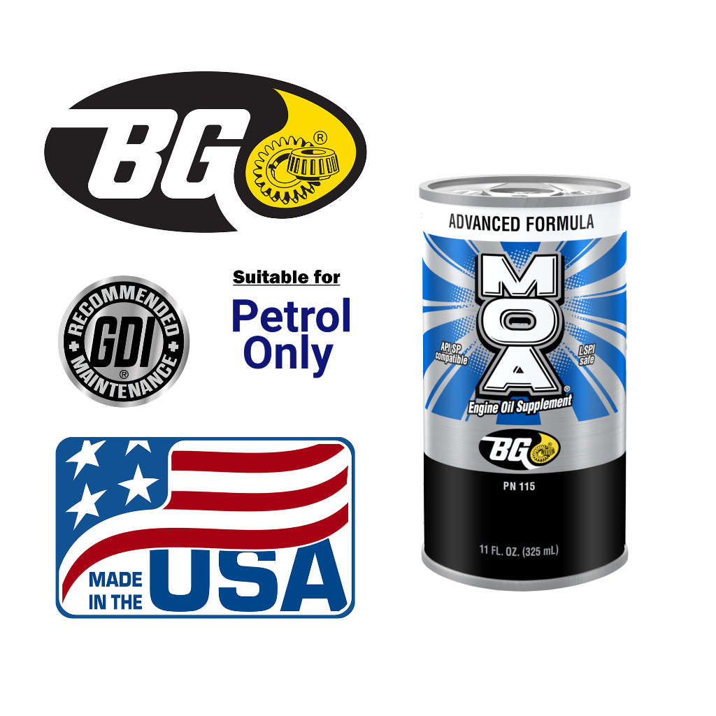 BG Advanced Formula MOA® Engine Oil Additives 6 oz. (177mL) & 11 oz ...
