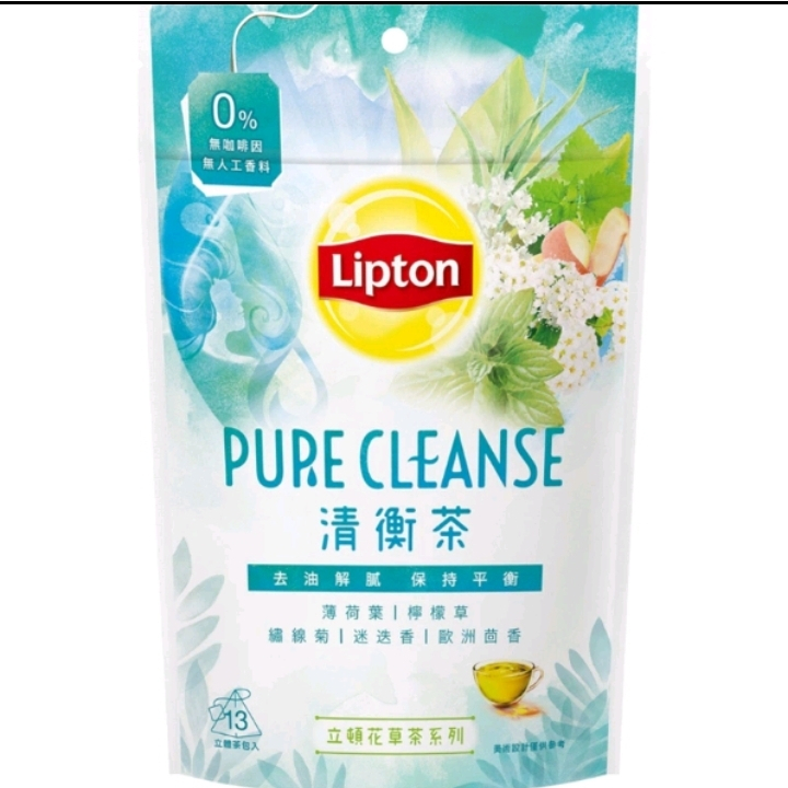 Taiwan Lipton 立頓 Pure Cleanse Tea (13 Tea Bags Per Pack) | Shopee Singapore