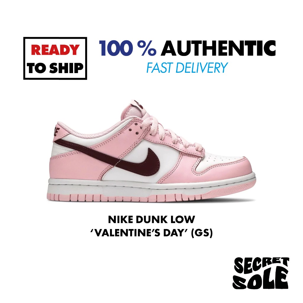 [SecretSole] Nike Dunk Low 'Valentine's Day'(GS) | Shopee Singapore