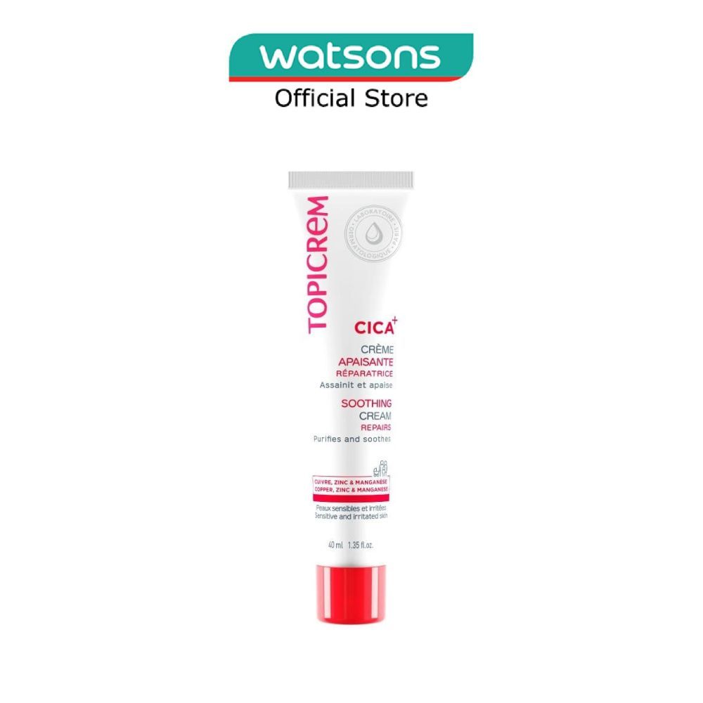 TOPICREM Cica Soothing Cream (Repairs Skin And Moisturizes For 24 Hours ...