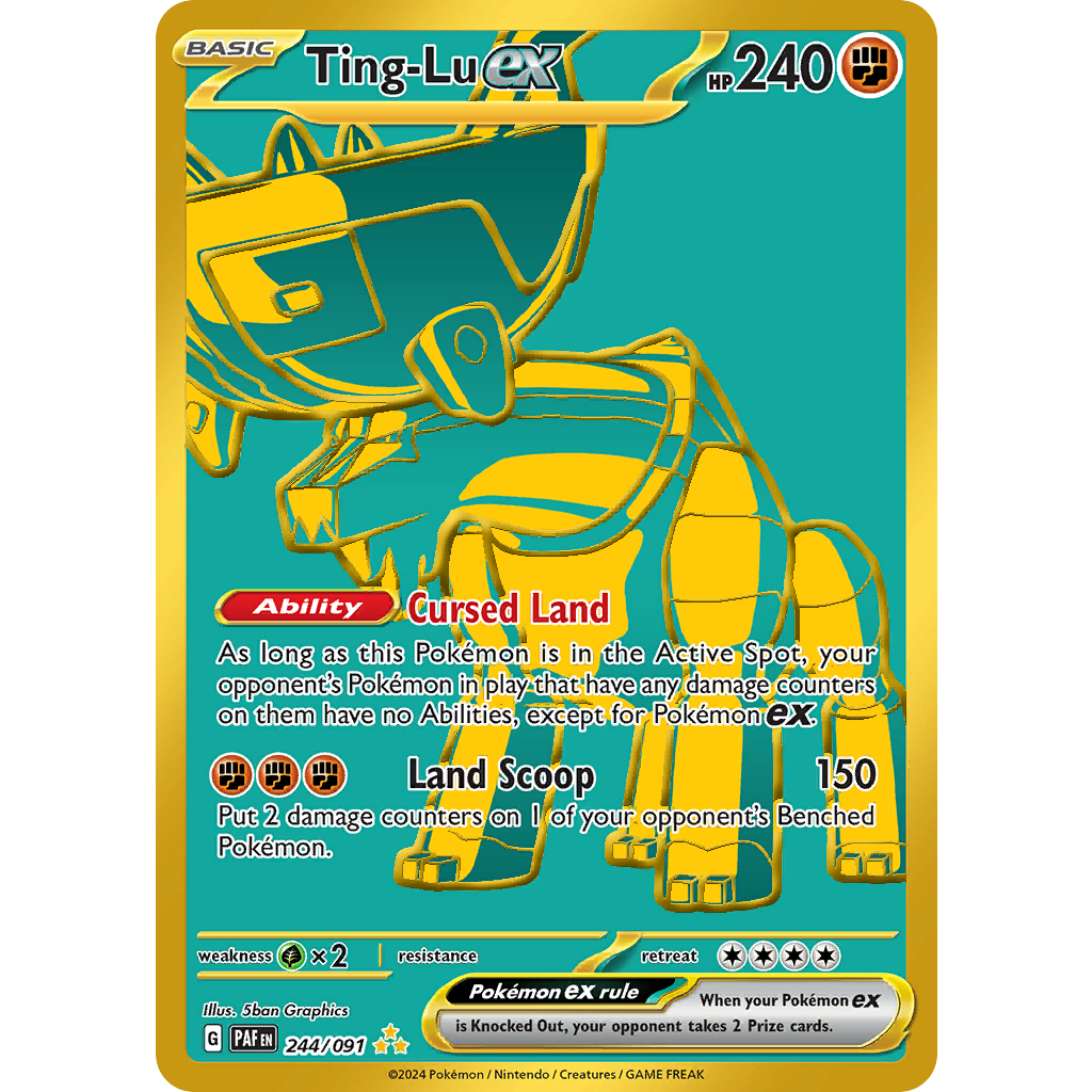 [Pokemon TCG] [Scarlet & Violet: Paldean Fates] Hyper Rare Ting-Lu ex ...