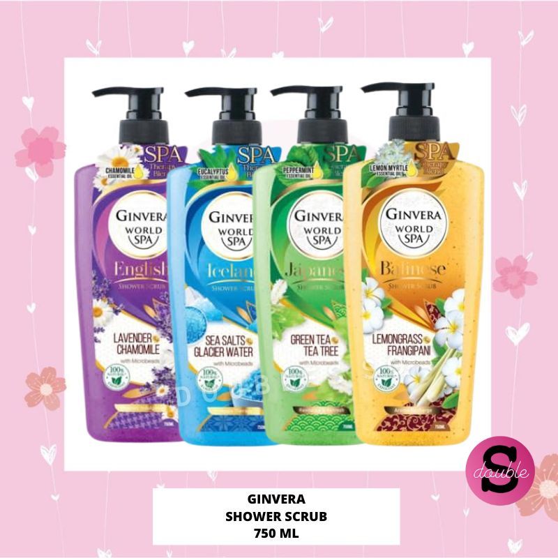 Ginvera World Spa Shower Scrub Body Wash, 750ml | Shopee Singapore
