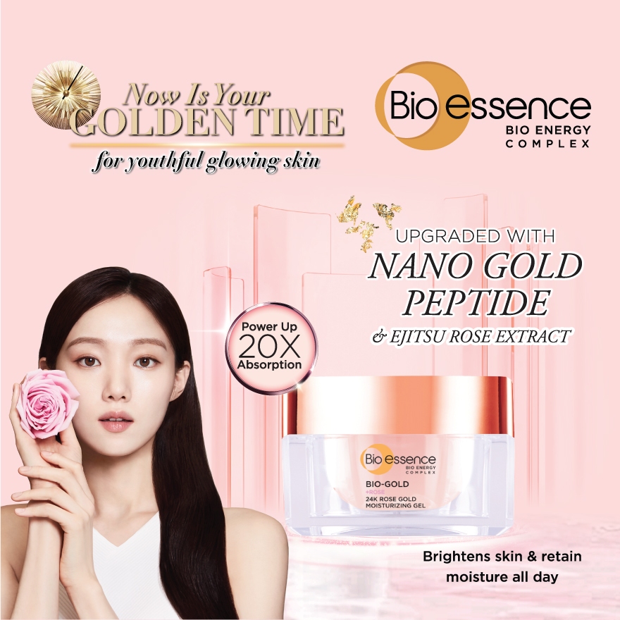 BIO ESSENCE Bio-Gold 24K Rose Gold Moisturizing Gel 40g | Shopee Singapore