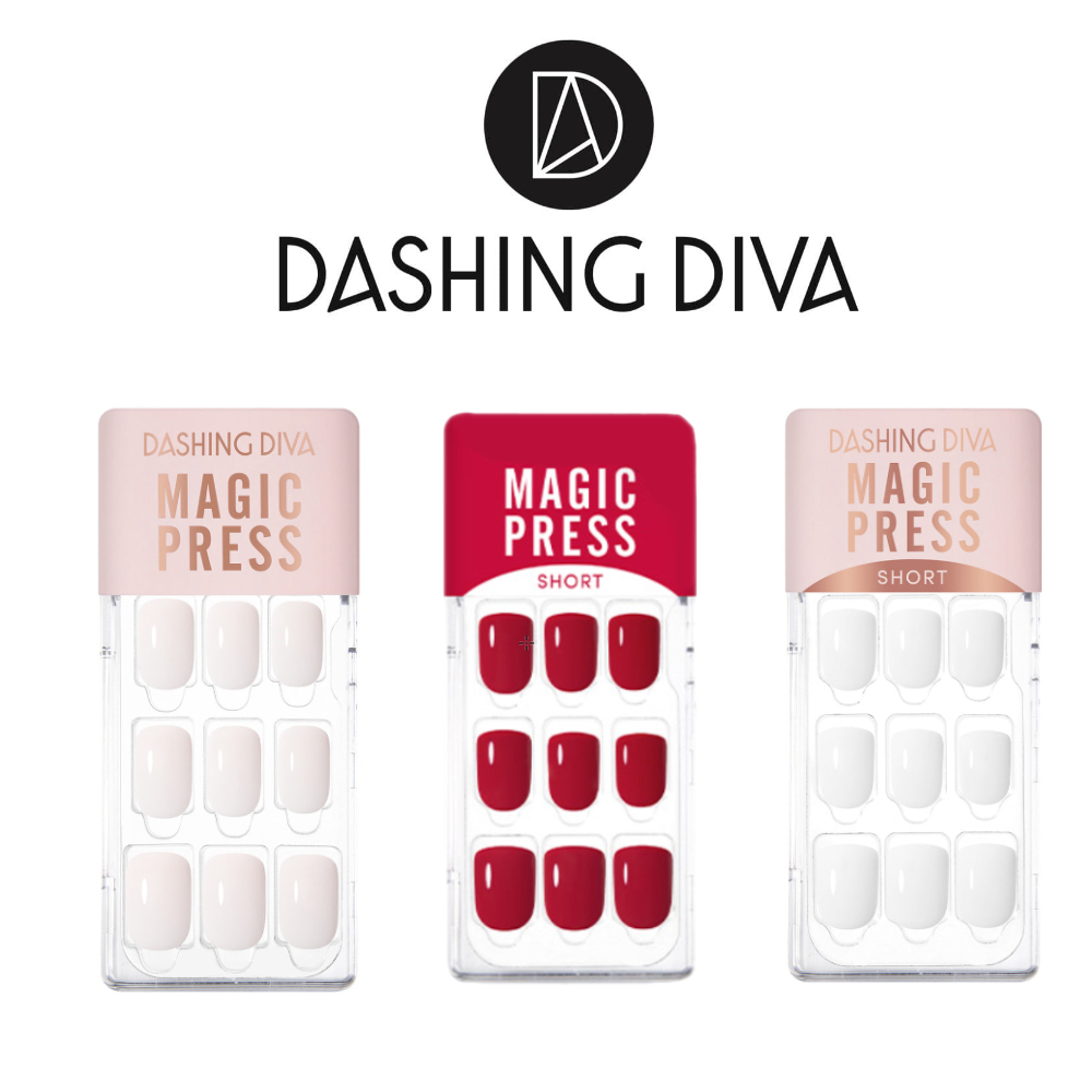 Dashing Diva Press-On Nail Tip/Fake Nails/Artificial Nails Short Square ...
