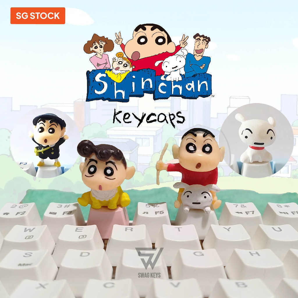 【SG】 Crayon Shin-chan Artisan 3D Keycaps Custom Anime Japanese Cute ...