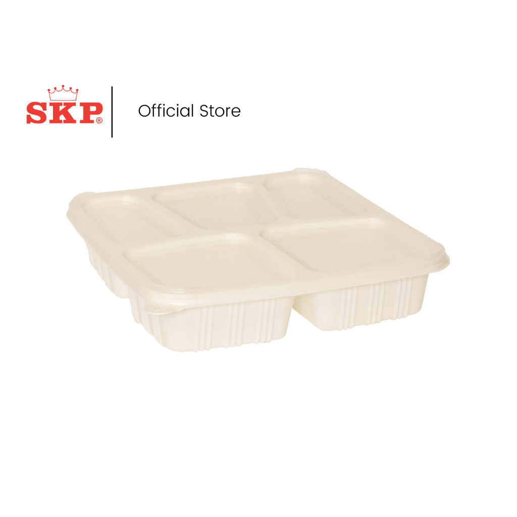SKP Ecovue Biodegradable Disposable 5 Compartment Container Set With ...