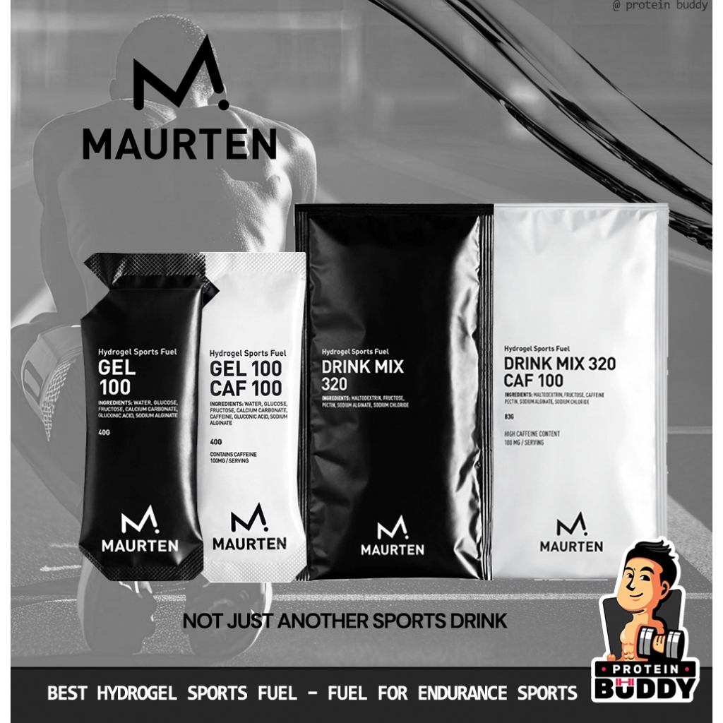 Maurten 100 Energy Hydrogel or Drink Mix 320 - liquid carbohydrate ...