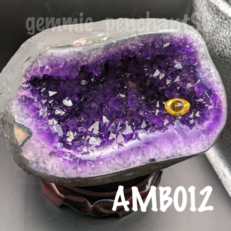 (SG Stock) Natural Amethyst Cave (AMB012 - 1.65kg) | Shopee Singapore