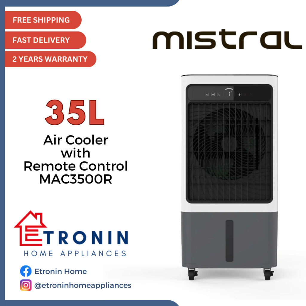 Mistral 35L Air Cooler MAC3500R | Shopee Singapore