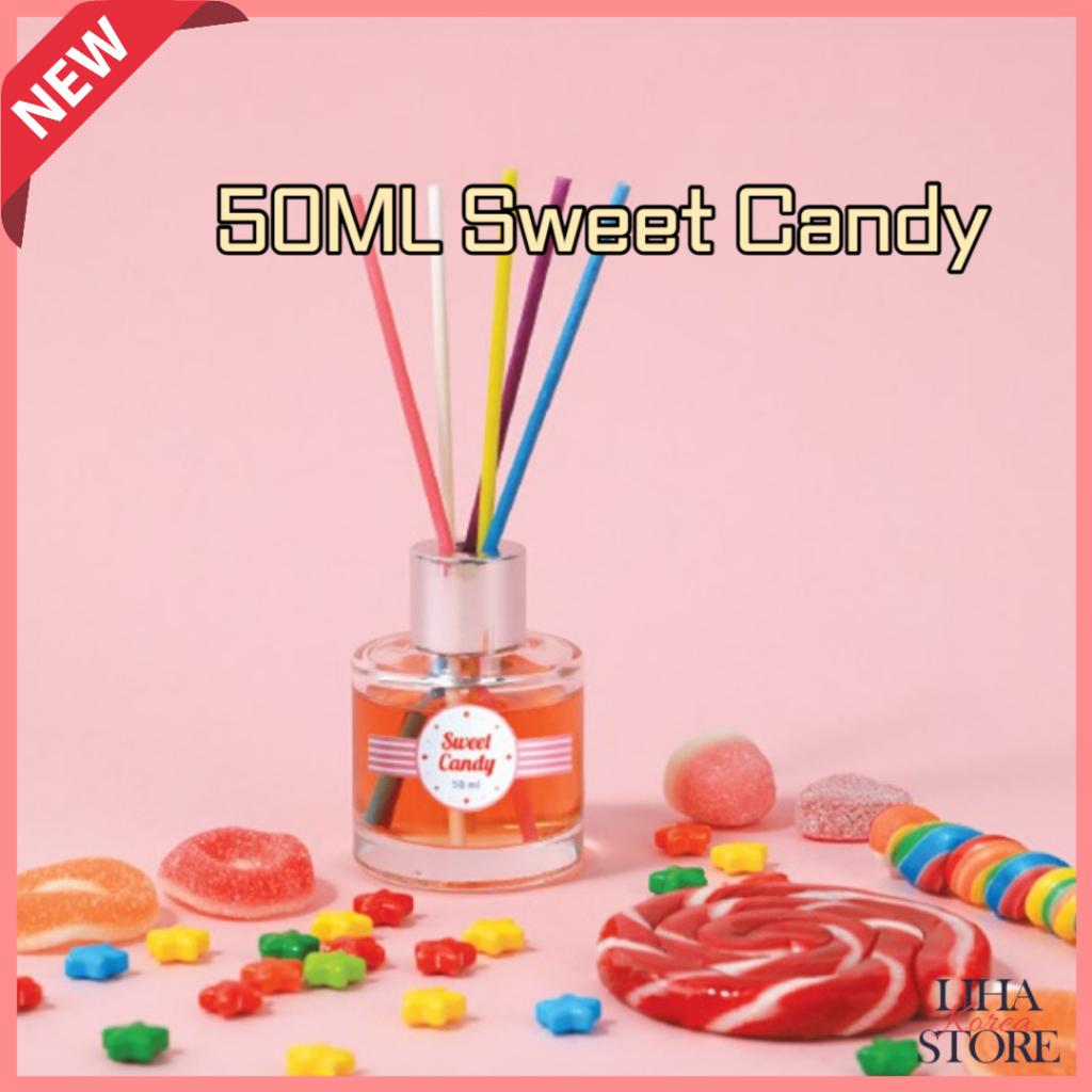 Daiso Korea Reed Diffuser 50ml Sweet Candy Cute Diffuser Mini Diffuser ...