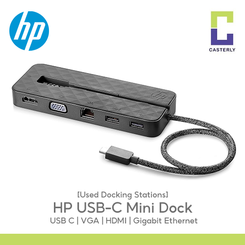 [Used] HP USB-C Mini Dock | Docking Station | USB C | VGA | HDMI ...