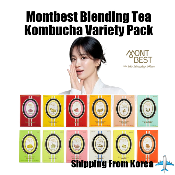 [Montbest] Blending House Tea Kombucha Variety Pack Set(10T*4Pack) Low ...