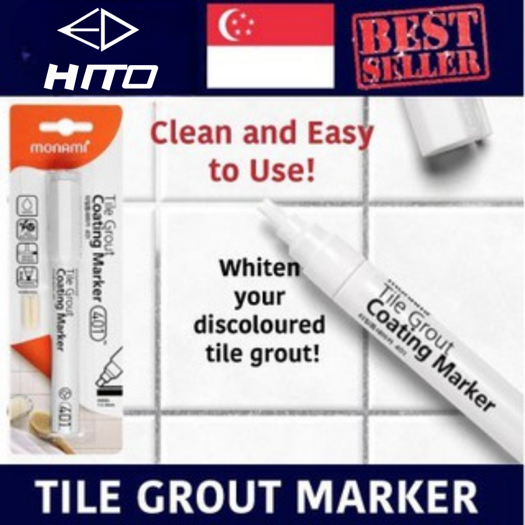 MONAMI Tile Grout Marker for Bathroom / Kitchen Tiles Coating Marker ...