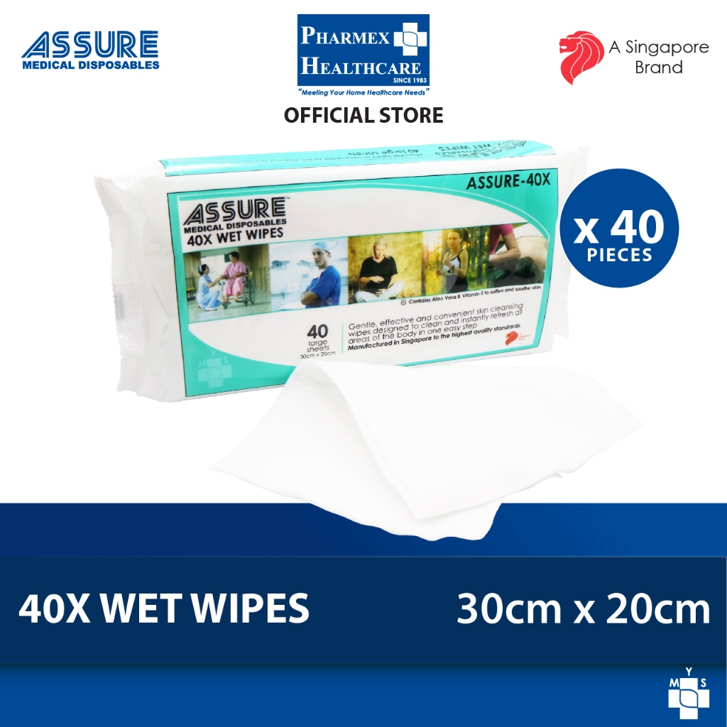 ASSURE 40X Wet Wipes 40'S/Pkt | Shopee Singapore