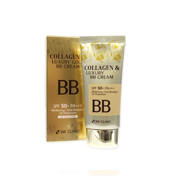3W CLINIC COLLAGEN & LUXURY GOLD BB CREAM | Shopee Singapore