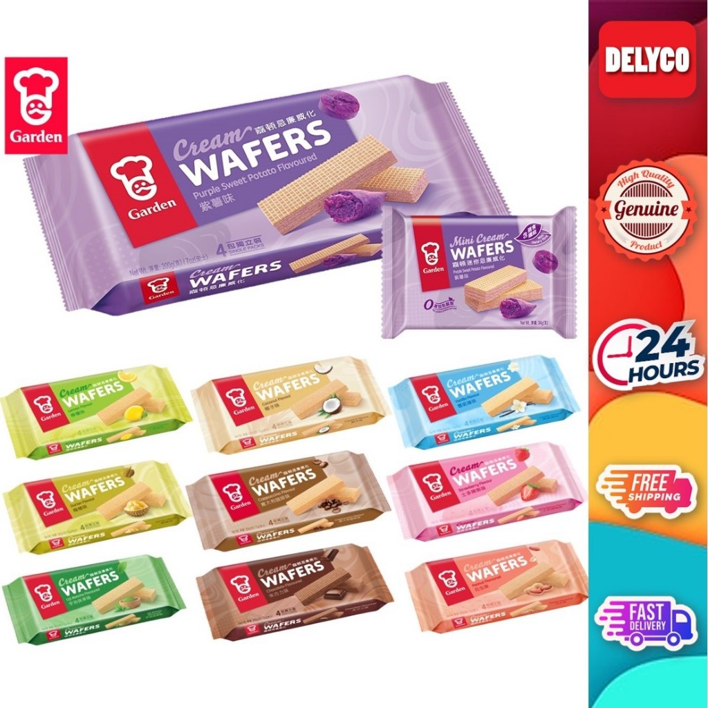 Garden Hong Kong Cream Wafers Chocolate / Vanilla / Lemon / Strawberry ...