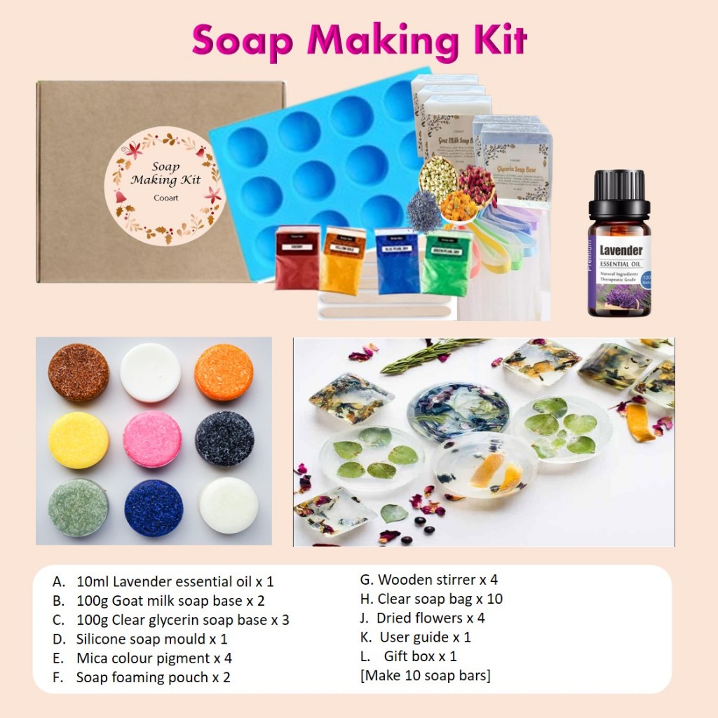 DIY Soap Kit-Make 10 Soap Bars DIY Craft Team Bonding Activity Handmade ...