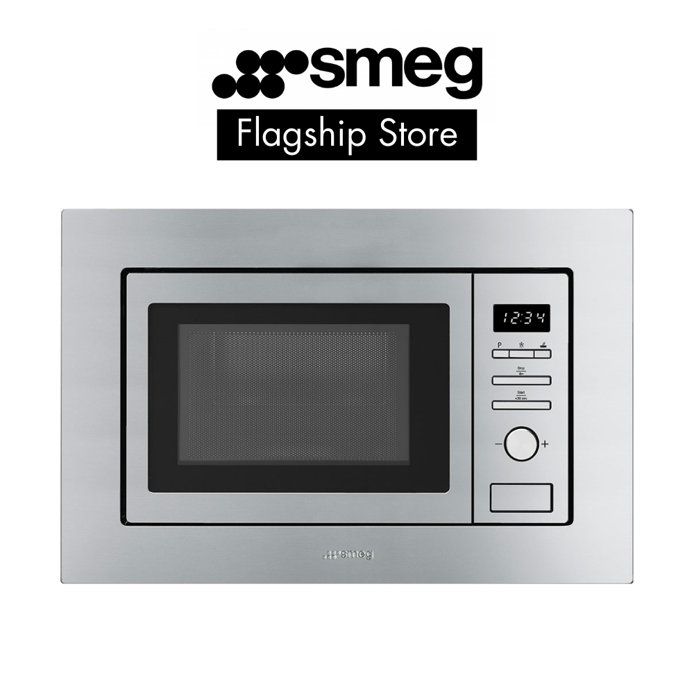 SMEG FMI020X 20 Litre Built-In Microwave with Grill in Stainless Steel ...