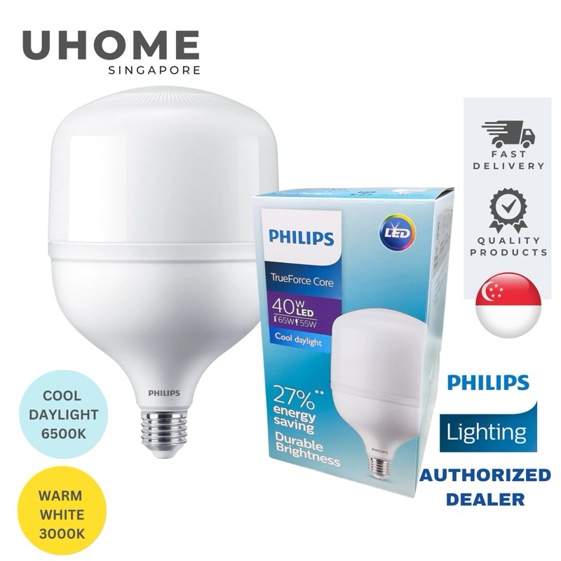 Philips TrueForce Core LED GN3 E27 LED Bulb | Shopee Singapore
